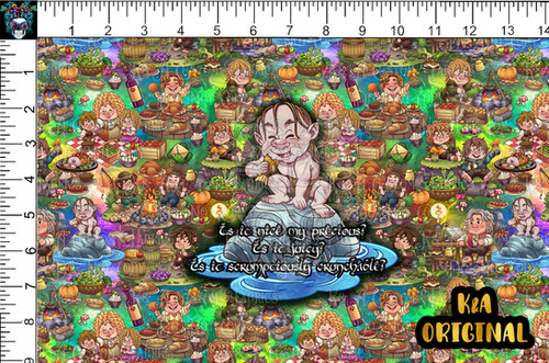 LOTR Second Breakfast Scenes Tumbler | K&A Custom Fabrics