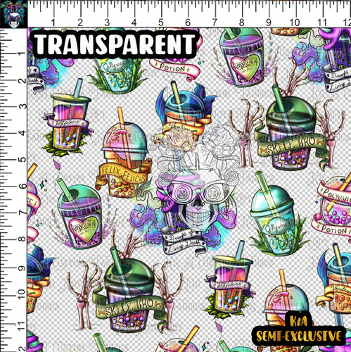 HP Boba Potion Clear/Holo Vinyl | K&A Custom Fabrics