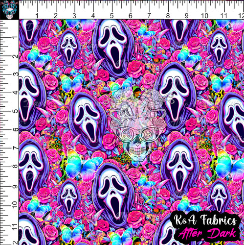 LF Floral Ghostface | K&A Custom Fabrics