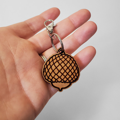 Wooden Acorn Keychain | PaintedThistlePress