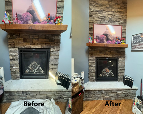 Direct Vent Fireplace Cleaning | fire and stone