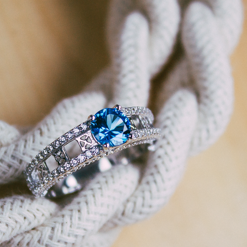 Mackinac Bridge Tower Ring CZ | Gold Mine Jewelry