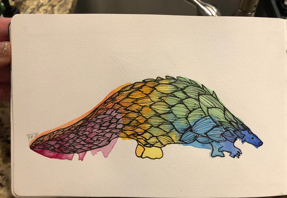 Courtney Hitt | Watercolor Artist | One Brown One Blue Studios