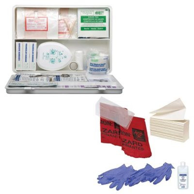 First aid (Reg 7) Refill including a blood spillage kit | Ecorbit Health