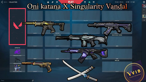 6premium oni katana & singularity vandal exclusive | valorantindiabazaar