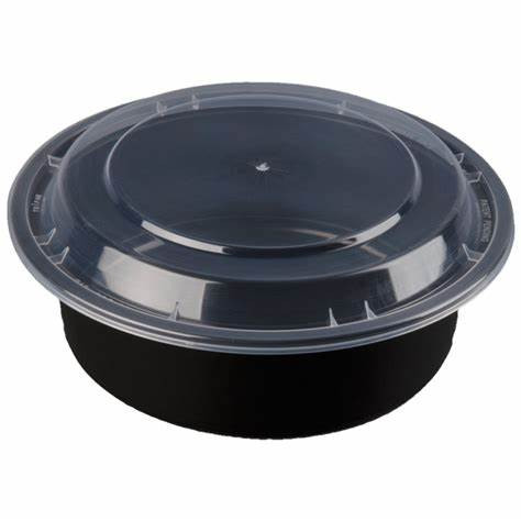 FH 29 Circular Container Black (150 ct 32oz) | DS8 Trading