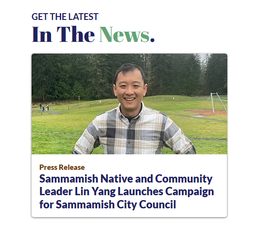Meet Lin | Lin Yang for Sammamish City Council Position 5