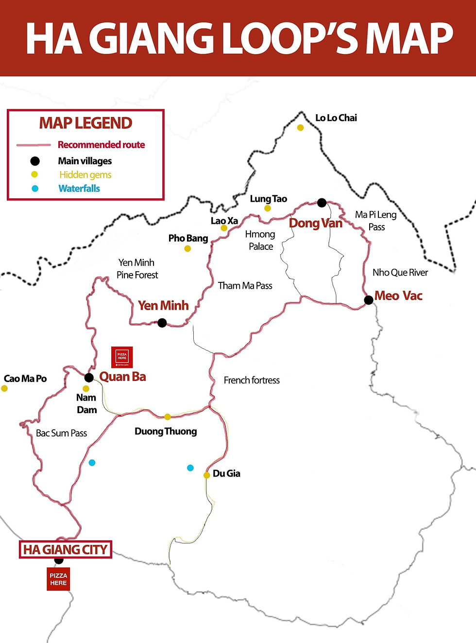 Ha Giang Loop Map
