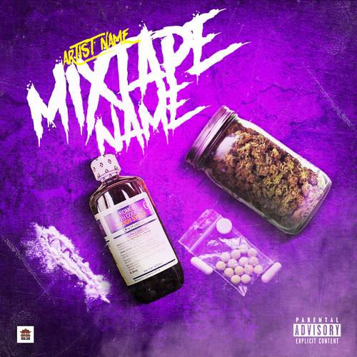PROMETH, WEED, & PERCS MIXTAPE COVER PREMADE | Hungry Blvd