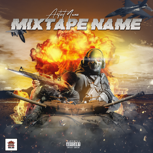 War Premade Mixtape Cover | Hungry Blvd