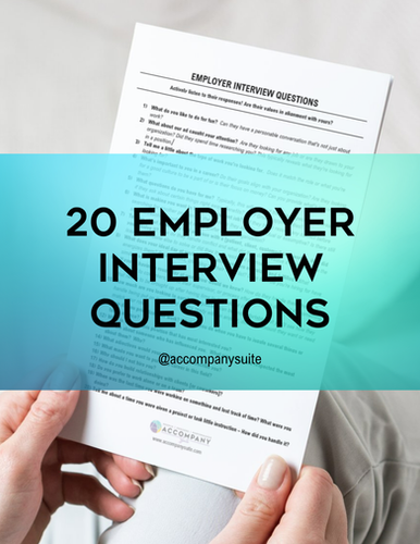 20 Employer Interview Questions | Accompany Suite
