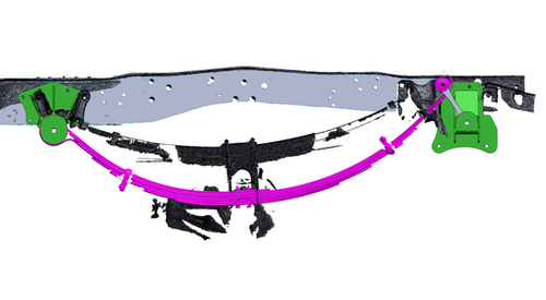 1967-1977 F250 4wd Highboy Rear Leaf Brackets 2017-21 F150 Raptor ...