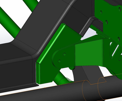 Weld in Engine Crossmember Formed Plate for 2wd to SD 4wd Conversions ...