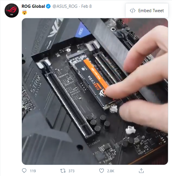 Asus主机板引入Q-Latch 设计，装 M.2不再需拧螺丝