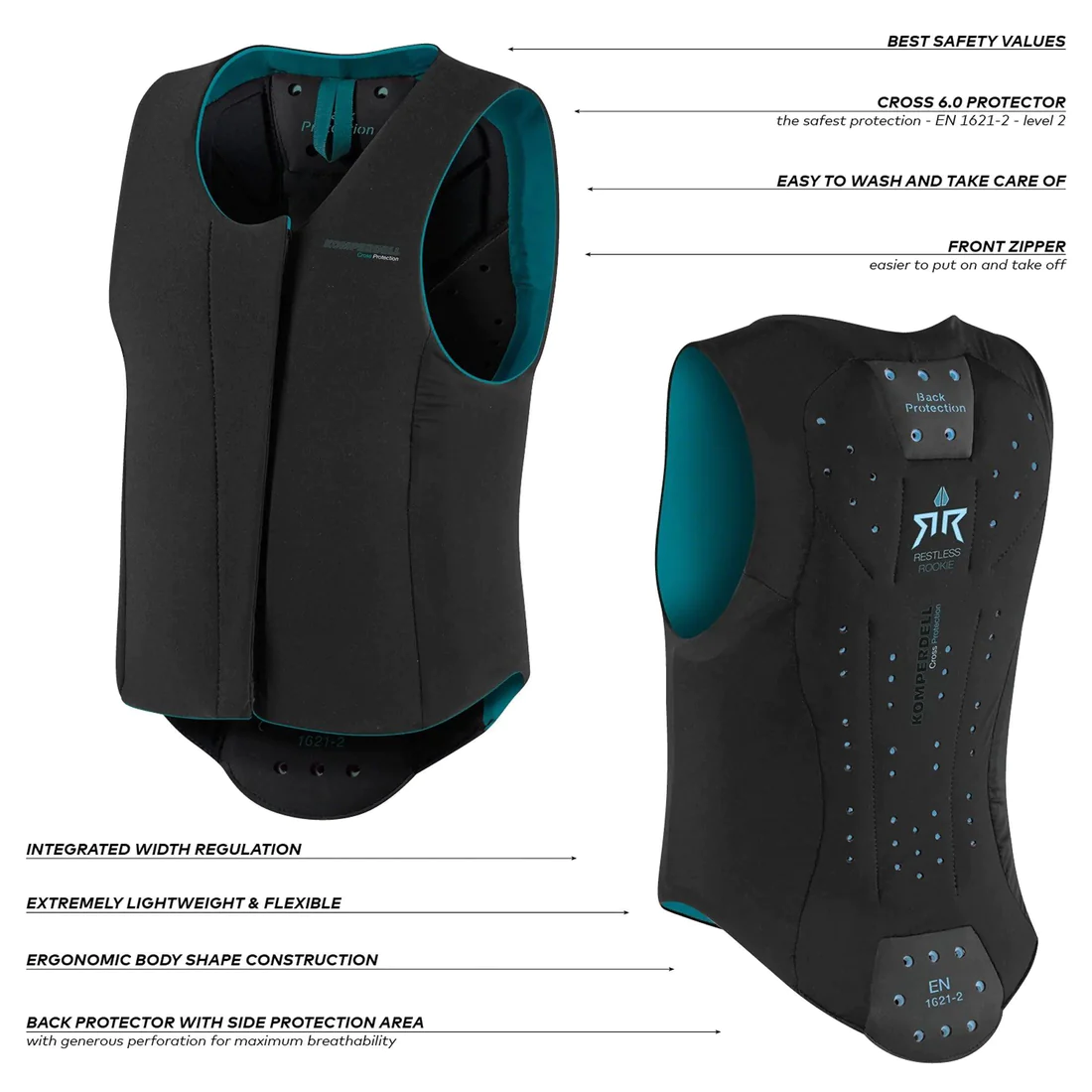 Komperdell - Level 2 - Ballistic Junior Safety Vest | Safety1Equestrian