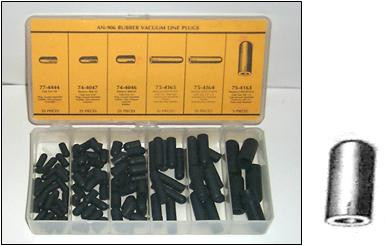 Rubber Vacuum Line Plugs #AN-906CT | pdqsupply