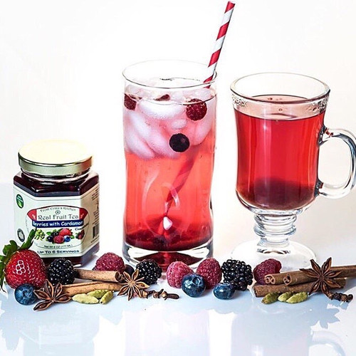REAL FRUIT TEA - Berries with Cardamom | baked-fruit-tea