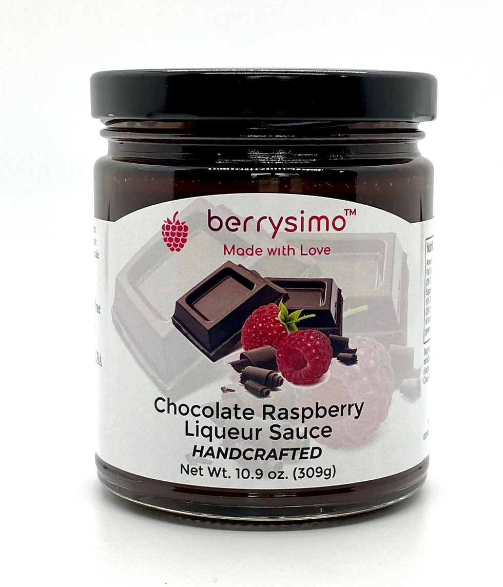 Berrysimo - Chocolate Raspberry Liqueur Sauce | baked-fruit-tea