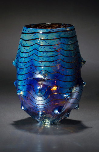 Iridized Glass Vase | Michigan Hot Glass