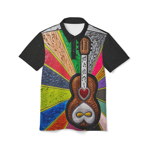 88 Limited - Unisex Polo Shirt - Pop Harmonic Guitar | Visions By Ehsan
