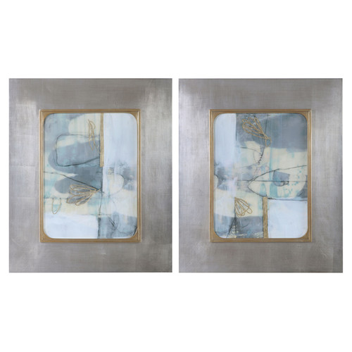 Two Modern Marbelized Prints | My Swanky Home