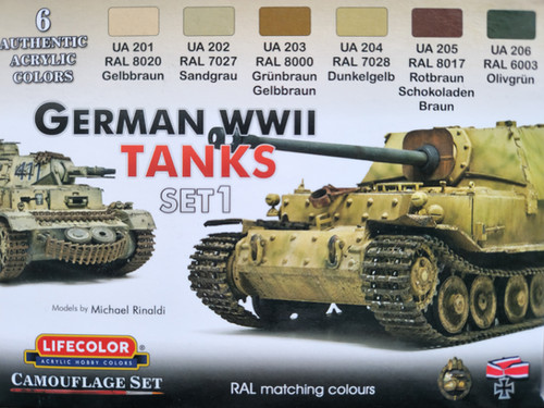 Lifecolor German WWII tanks set 1 CS01 | Paul's Scale Models