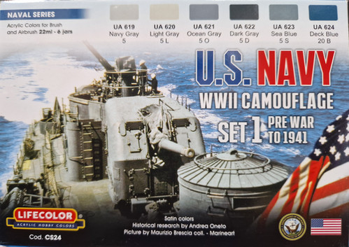 Lifecolor U.S. Navy WWII camouflage set 1 pre war to 1941 | Paul's ...