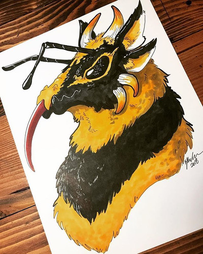 Bee Dragon Print | Katelyn McCaigue