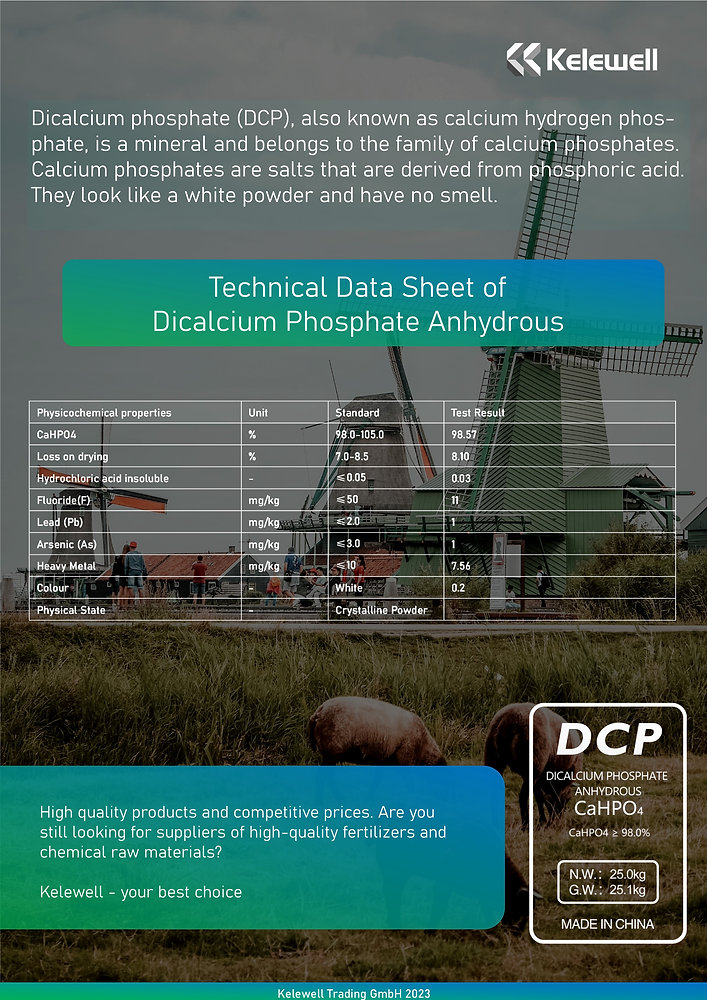 Introduction to Dicalcium phosphate (DCP)