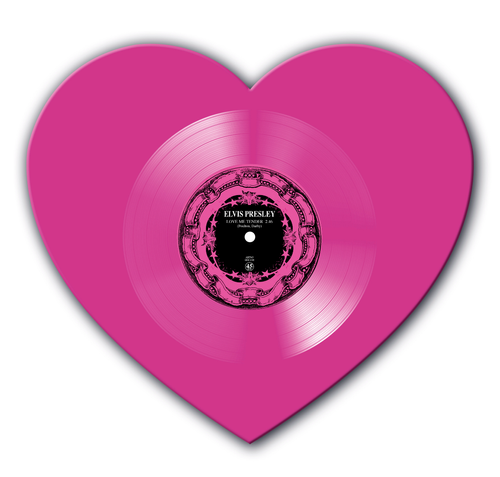 Elvis Presley Shaped Pink Heart Vinyl | Reel To Reel Store