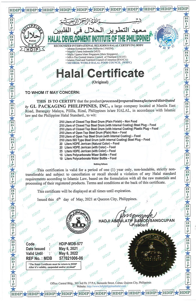 GL Packaging gets Halal Certification