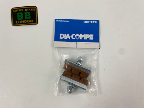 DIA COMPE BRAKE PADS (1 x PAIR) [REPOP, BROWN] | boyds-bikes