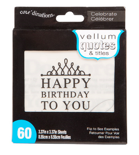 Vellum Quotes - Celebrate | towercrafts