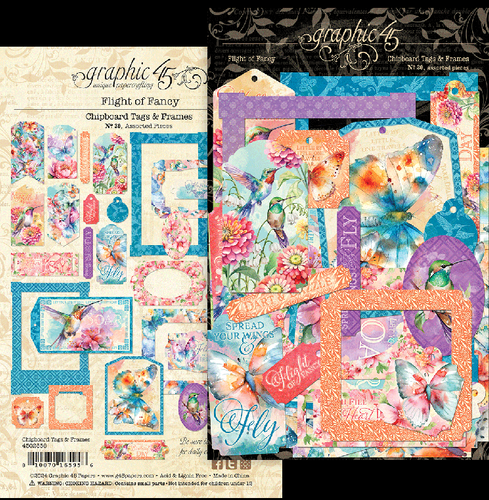 Flight of Fancy Chipboard Tags & Frames | towercrafts