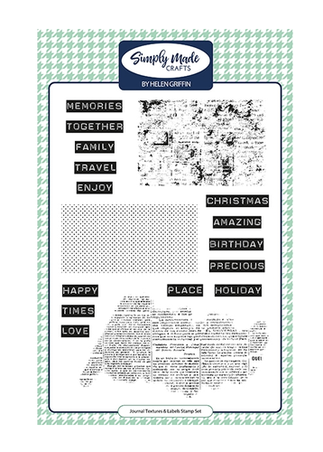 Journal Textures & Labels A5 Stamp Set | towercrafts