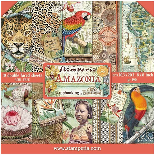 Amazonia 8" x 8" Paper Pad | towercrafts