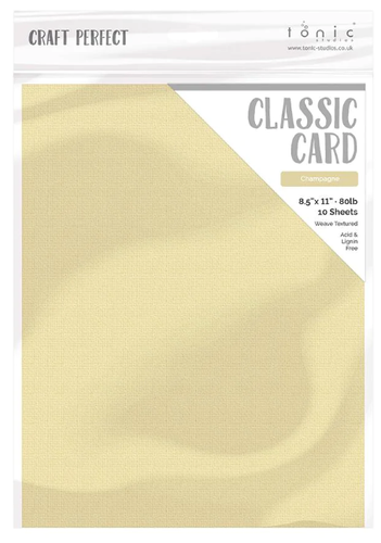 Weave Textured Classic Card - Champagne | towercrafts
