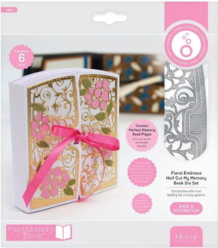 Floral Embrace Half Cut My Memory Book | towercrafts