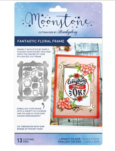 Fantastic Floral Frame Moonstone Dies | towercrafts