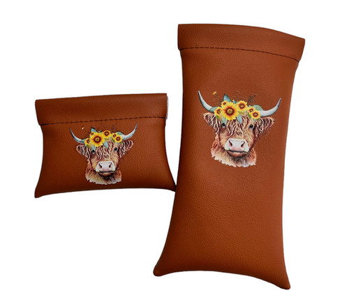 Highland Cow Snappy Pouches | TBL Designs