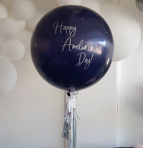Navy Blue Jumbo Balloon | hayleysflowershop