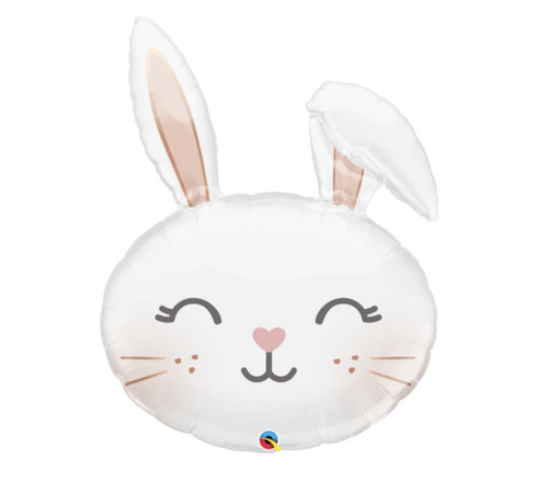 Cute Bunny Head Foil Balloon | hayleysflowershop