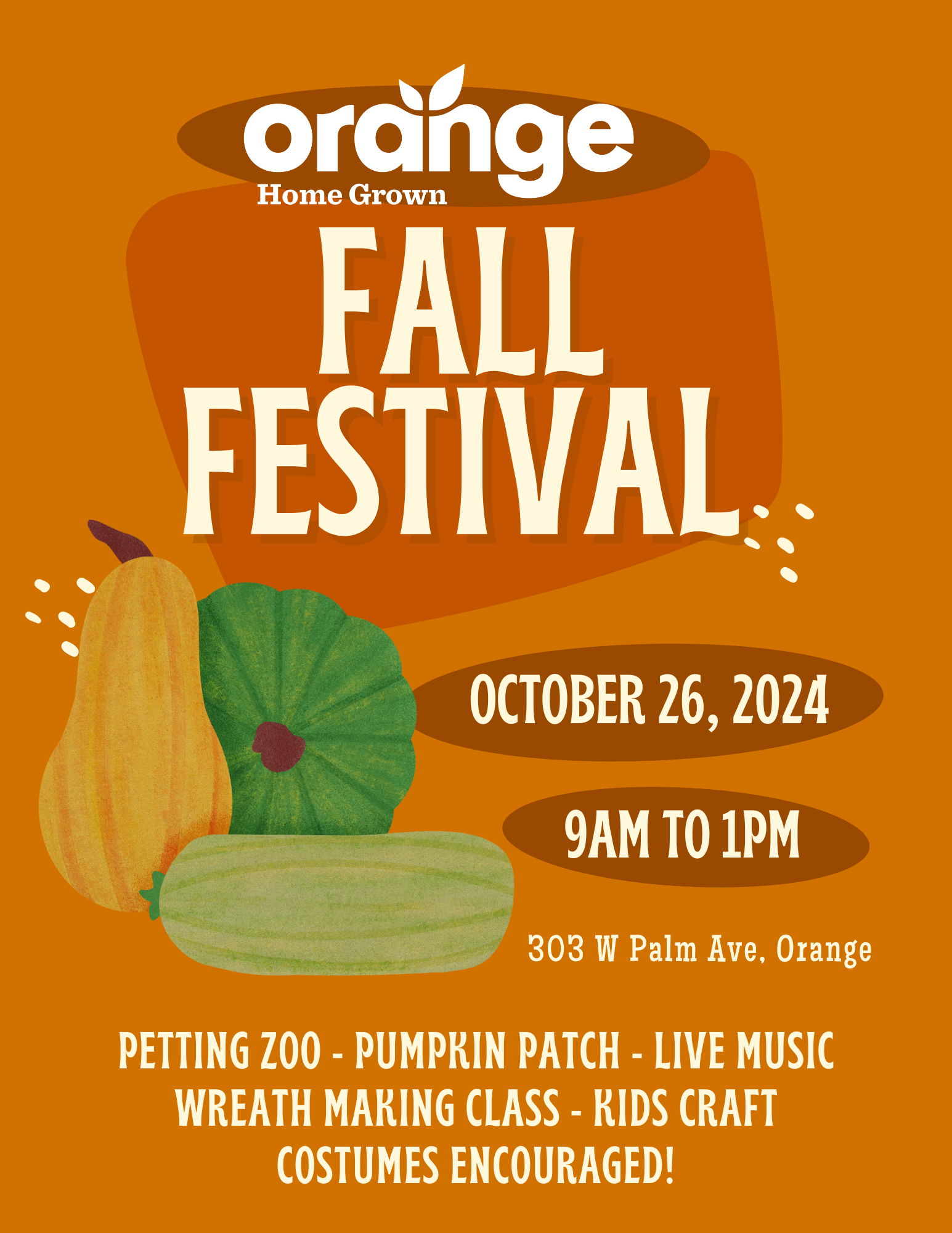Fall Festival at the Farmer's Market | Orange Home Grown