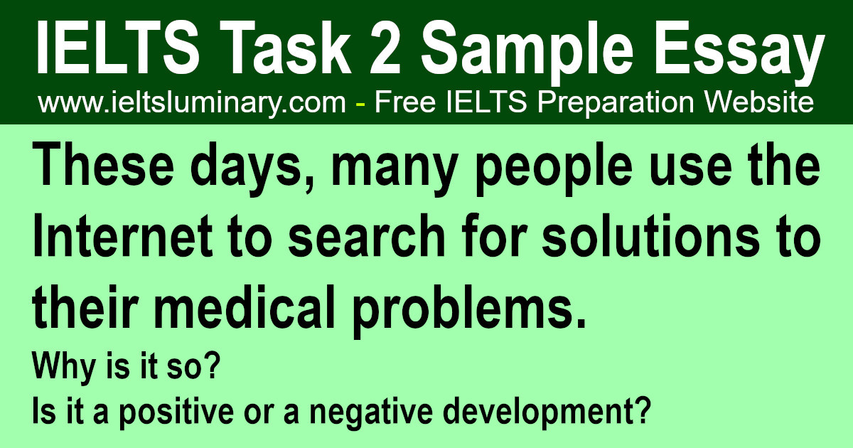 People Use The Internet To Search For Solutions To Their Medical Problems