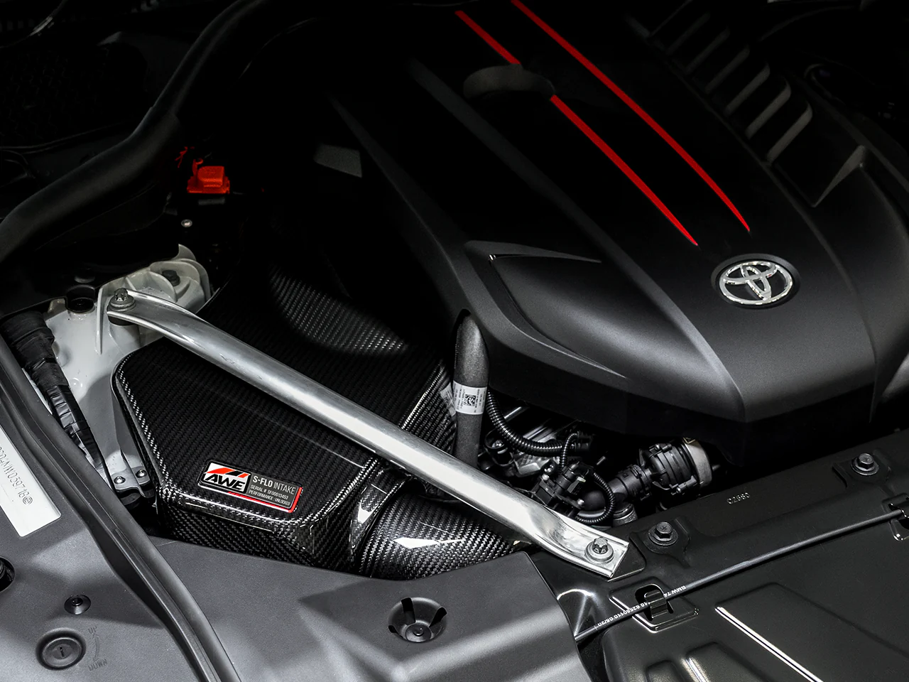 AWE Tuning 2020+ Toyota GR Supra S-FLO Carbon Intake Lid | SMA Fabrication