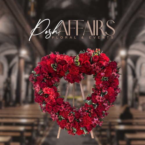 Pure Heart Funeral Spray | Posh Affairs