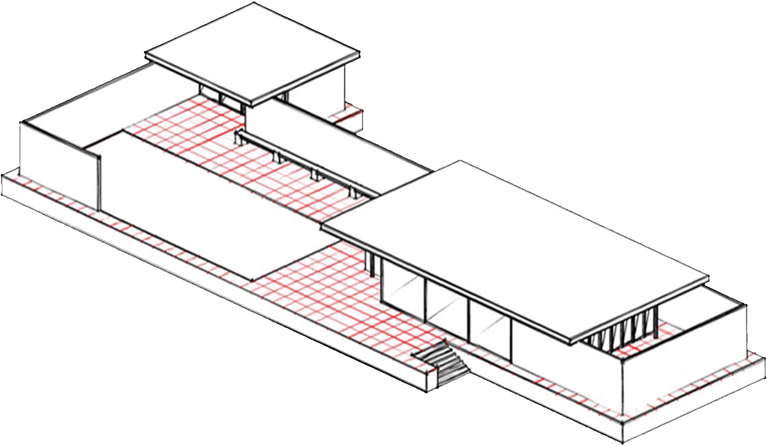 Barcelona Pavilion Axon