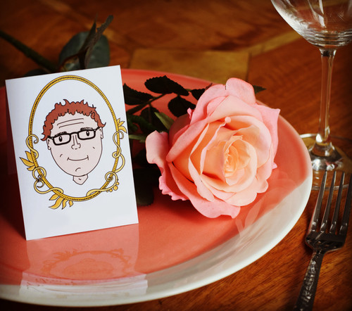 Cartoon Name Place Cards | Hey Draw Me