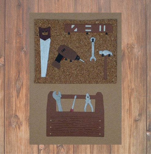 Toolbox and Tools Greeting Card | Snowyowlemporium