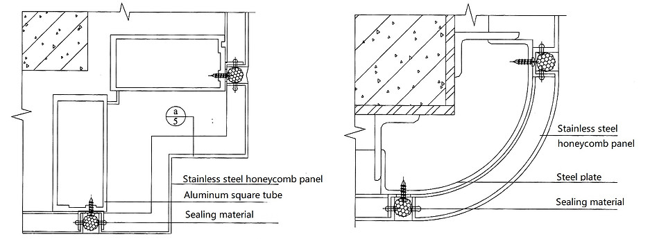 Installation solution |Stainless steel integrated wall panel